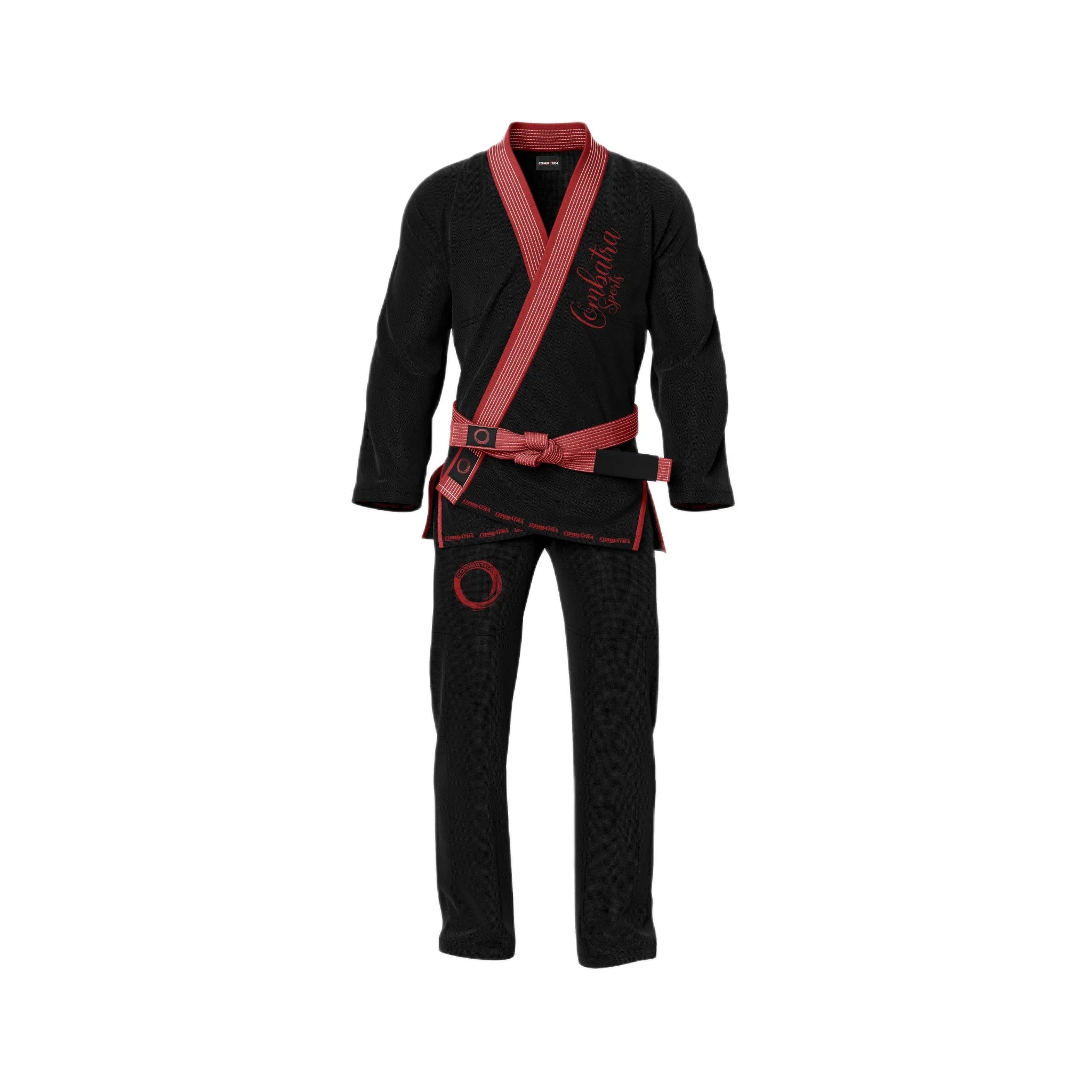 Combatra Black & Red Trim Standard BJJ Gi | Jiu-Jitsu Uniform